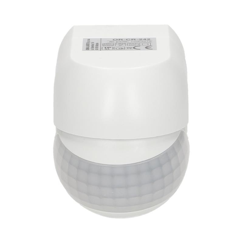 Mini sensor de movimento PIR 180°, IP4,Detenção 15m, max. 800w